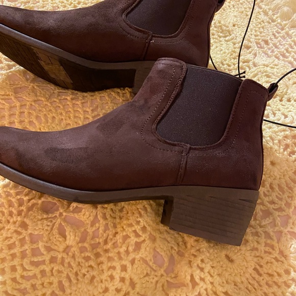Emmy | Shoes | Emmy Chocolate Suede Booties New With Tags | Poshmark
